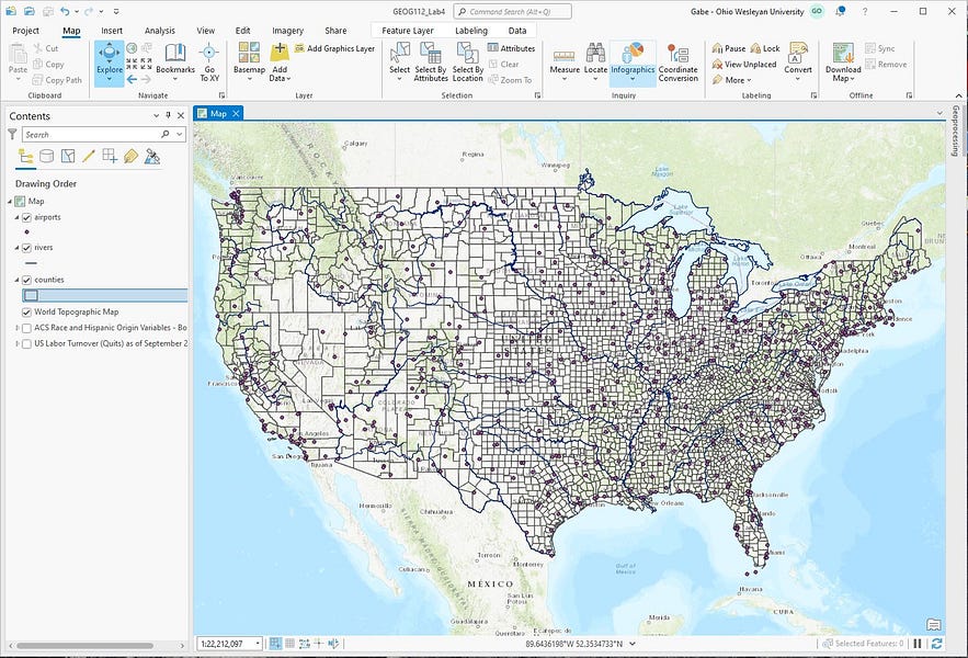 Lab 4: Introduction to ArcGIS Pro & Online