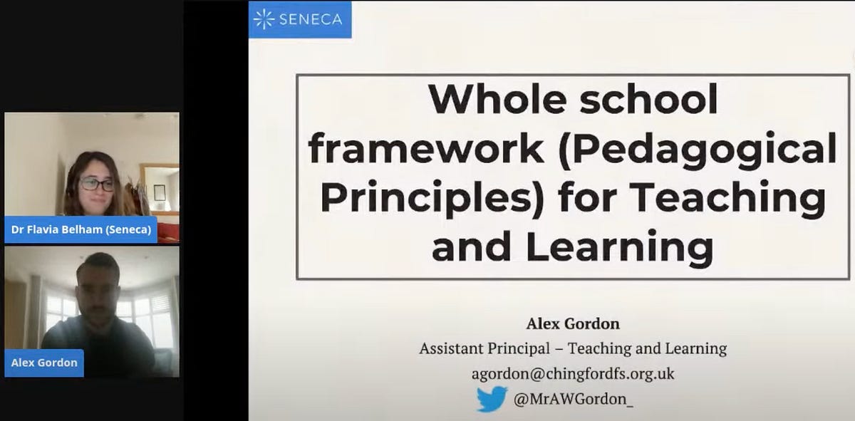 A whole school framework for Teaching and Learning: Why, What and How