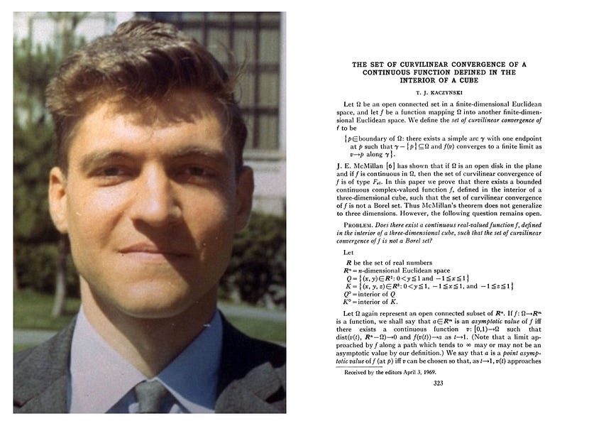 The Mathematics of Ted Kaczynski - by Jørgen Veisdal