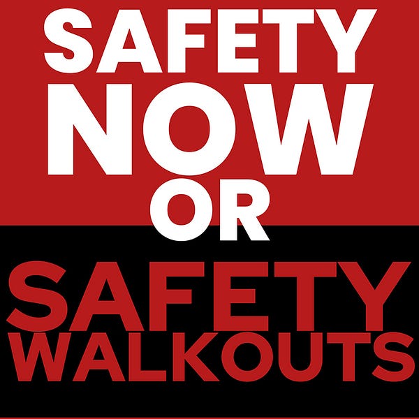 We Demand Safety Now or Safety Walkouts. #ProtectNYC