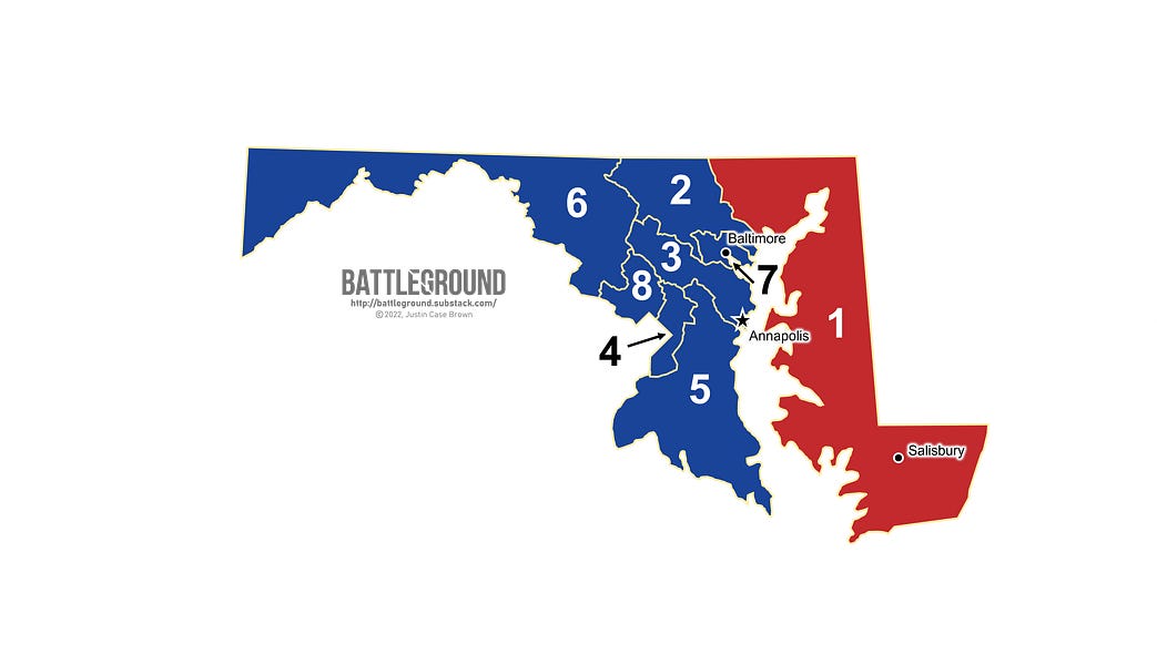 Maryland's New Congressional Districts - by Justin Brown