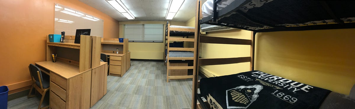 What a dorm room looks like as Purdue squeezes in record freshman class