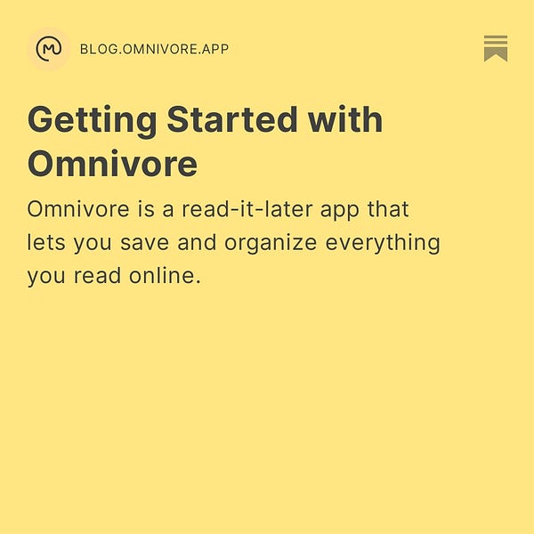 Getting Started with Omnivore - Omnivore