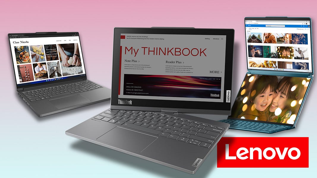 Lenovo laptops get weird at CES 2023 - by Wes Davis