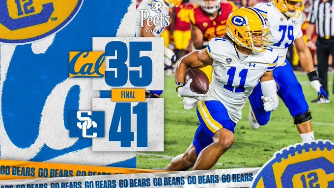Cal vs. USC Insta-Recap & Rate the Game: Bears play close, but lose 35-41