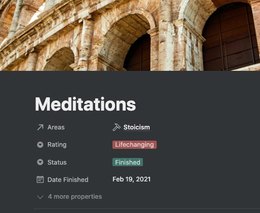 Free Notion Books Template - by Brendan Shih