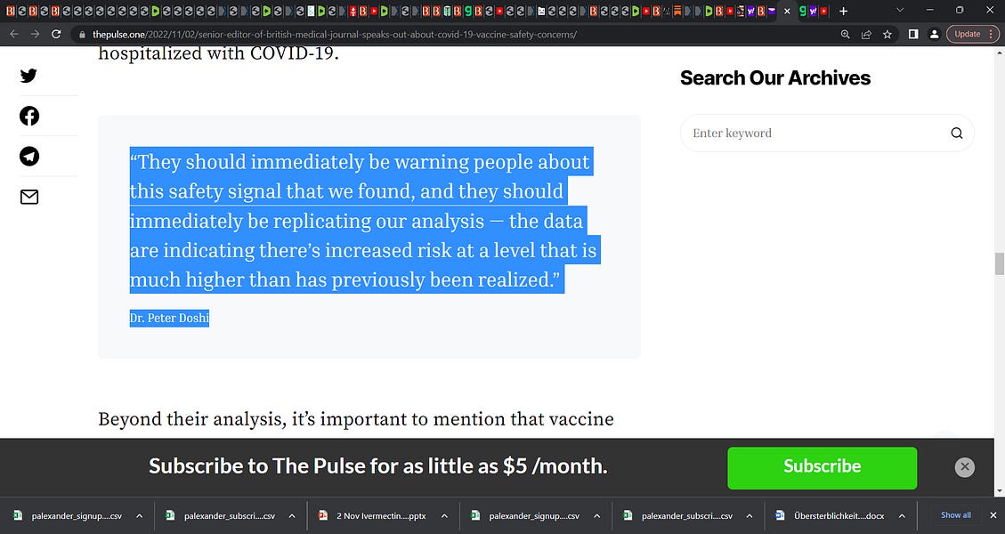 British Medical Journal's editor Dr. Peter Doshi raises alarming ...