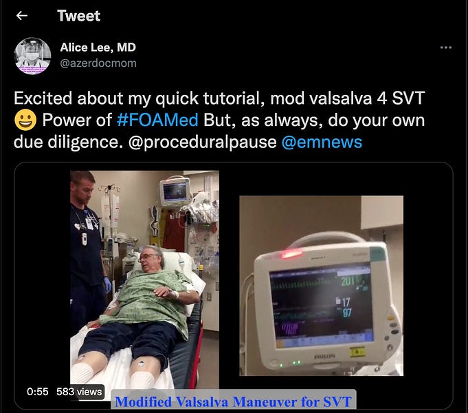 Modified Valsalva Technique for SVT - by Alice S.Y. Lee, MD