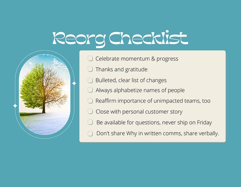 🐝Survival Tips for Team Leaders: Reorg Edition