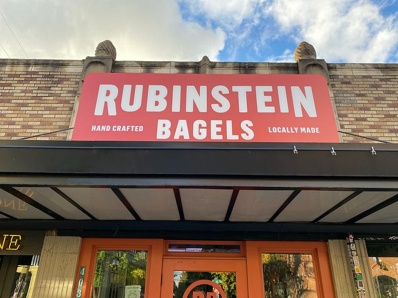 Can I find a good Seattle bagel at... Rubenstein Bagels