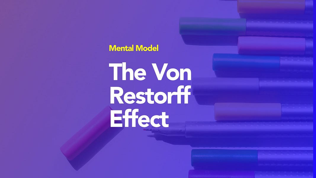 Von Restorff Effect (The Isolation Effect) - by Prabhakaran