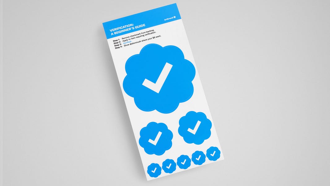 These dbrand Twitter verification stickers let you slap a blue check on ...
