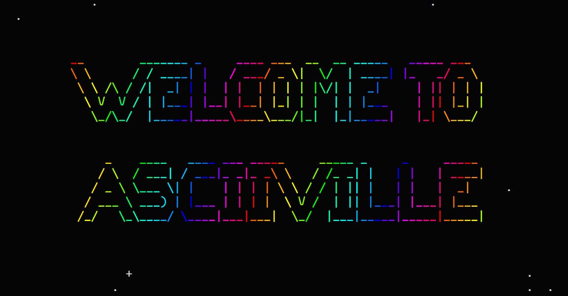 Welcome to "Asciiville" -- a massive collection of Ascii art and Linux ...