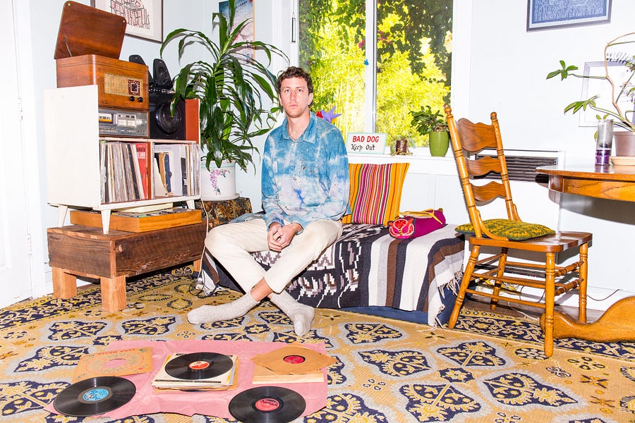At home with Raphael Villet in Oakland, California.
