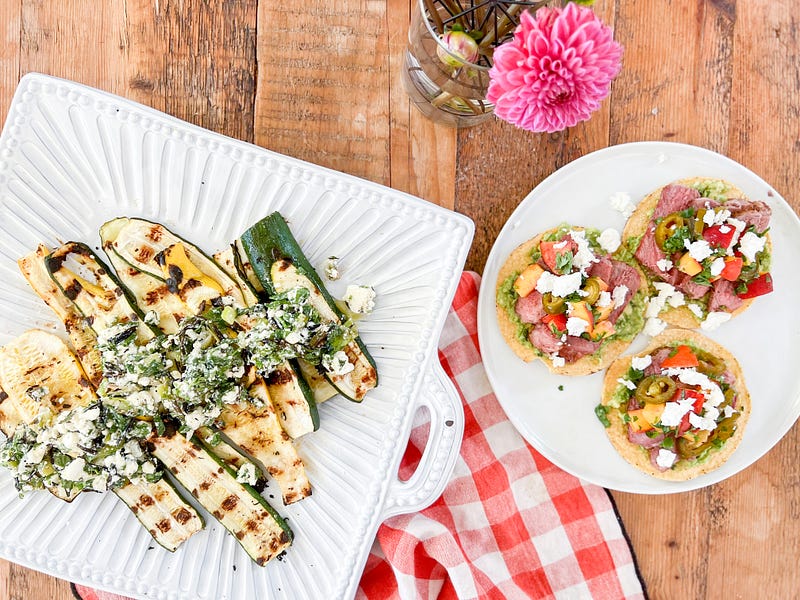 30-minute summer steak tostadas - by caroline chambers