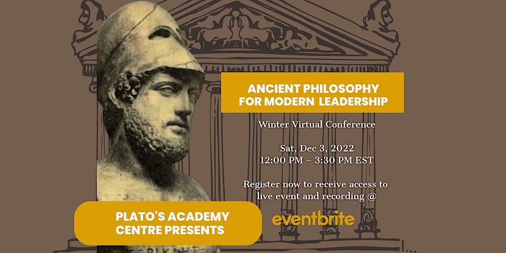 Full Program of Speakers - by The Plato's Academy Centre