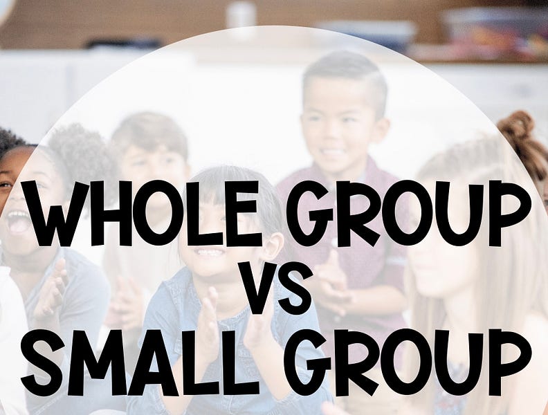 Article Summaries - Whole Group Instruction vs. Small Group Instruction