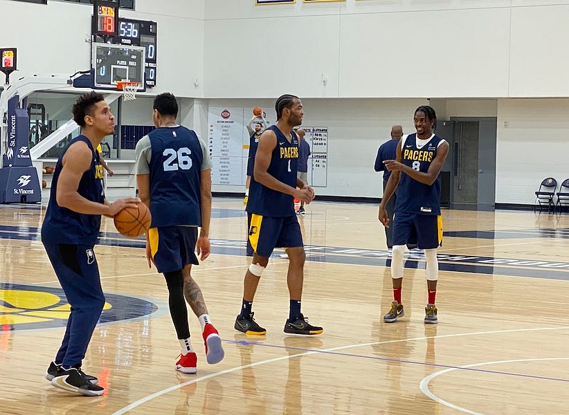 Pacers players holding mini-camp out west