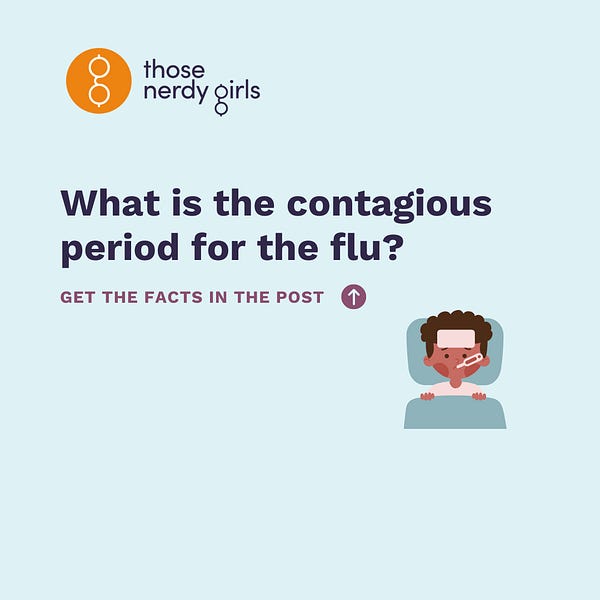 What is the contagious period for the flu?