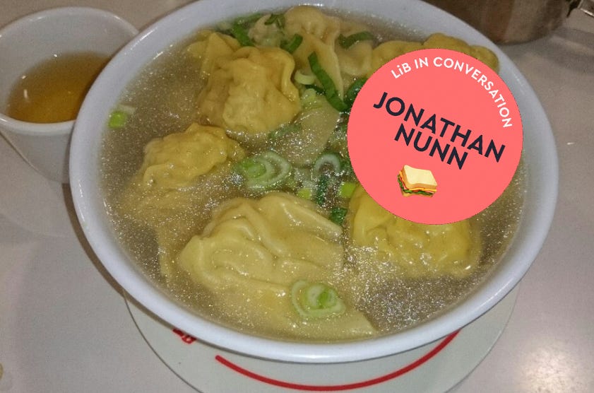 A conversation with London food writer, Jonathan Nunn