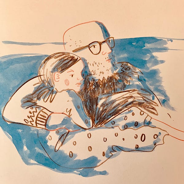 Drawing my family at home - by Ruby Wright