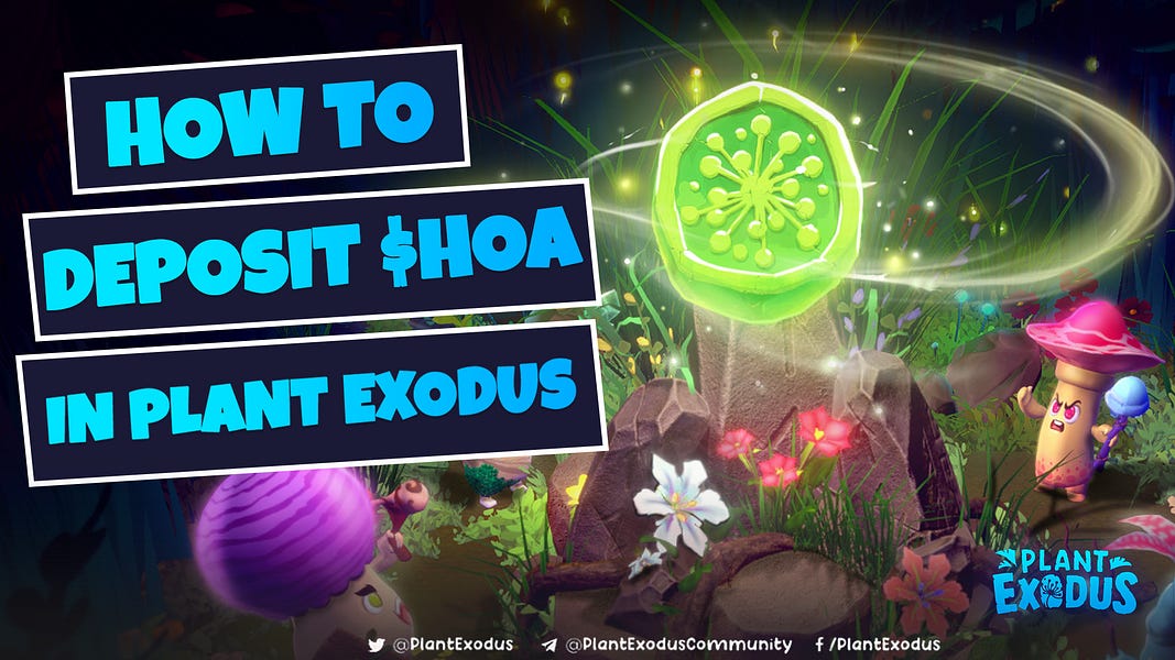 How to deposit $HOA in Plant Exodus Testnet V2