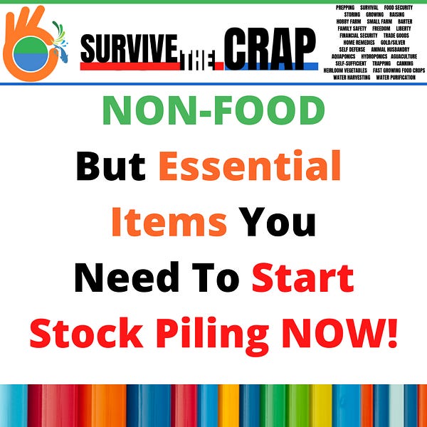The Essential NON-FOOD Items YOU SHOULD Be Stocking Up On!