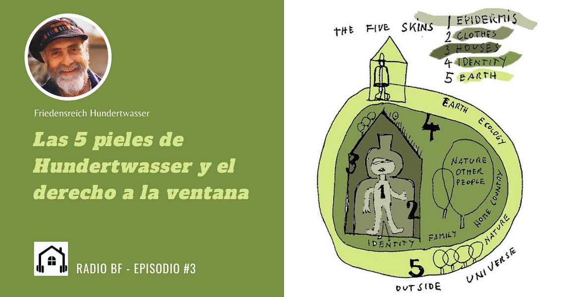 RADIO BF #3 Las 5 pieles de Hundertwasser y el derecho a la ventana