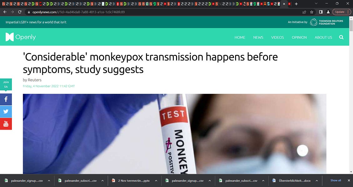 MONKEYPOX Update: They are still trying to make monkeypox an issue for ... MONKEYPOX Update: They are still trying to make monkeypox an issue for ...