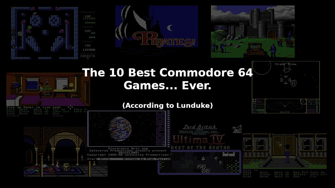 Shared post - The 10 Best Commodore 64 Games... Ever.