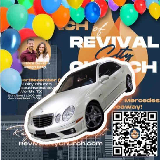 Church Giving away Luxury Car to Attract New Worshippers