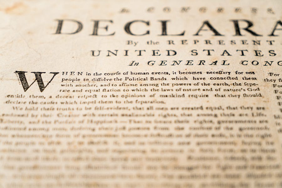 The Declaration of Interdependence