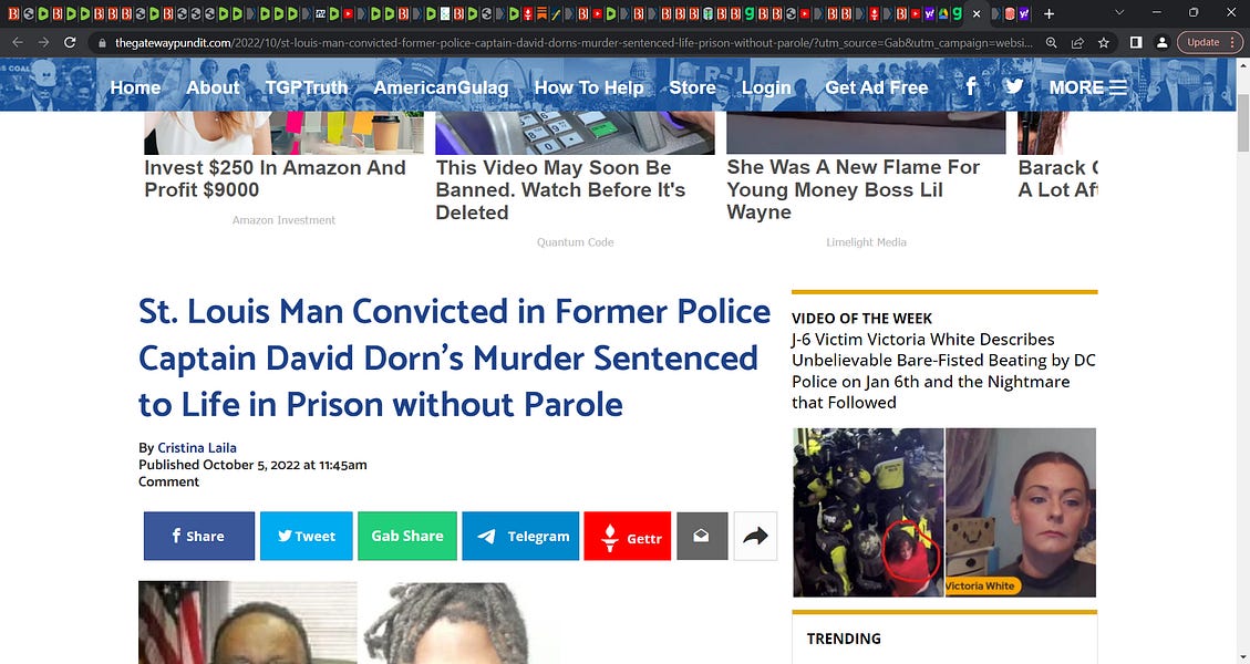 'St. Louis Man Convicted in Former Police Captain David Dorn’s Murder ...