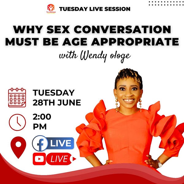 Why Sex Conversation Must Be Age Appropriate Tip Tuesday Live