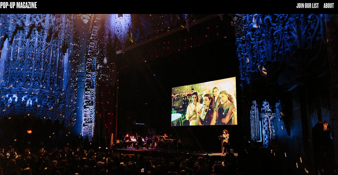 The Pop-up Magazine Edition - by Colin Nagy