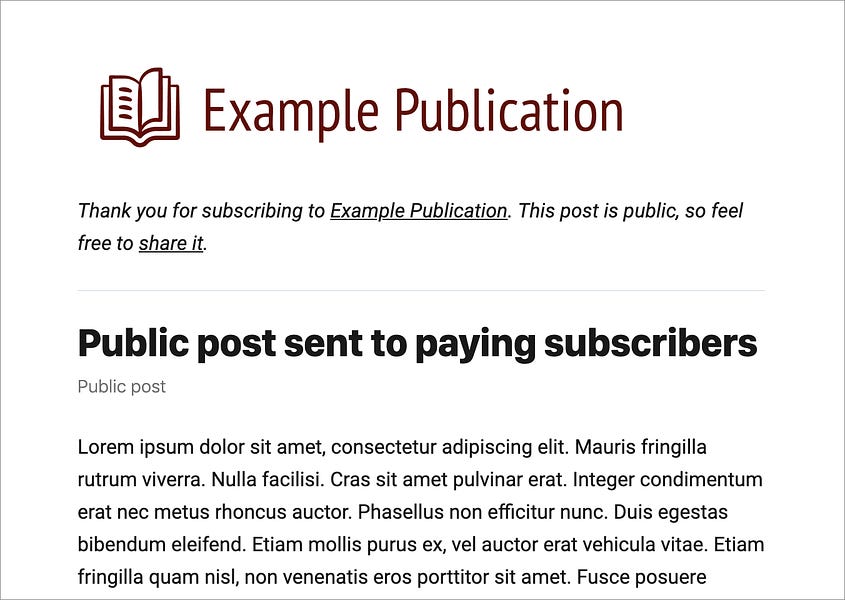 Introducing email preambles - On Substack