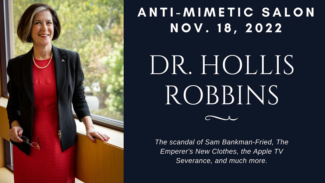Dr. Hollis Robbins Leads a Group Discussion on Sam Bankman-Fried and ...
