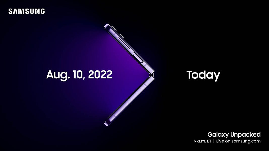 Samsung's new foldable phones launch August 10