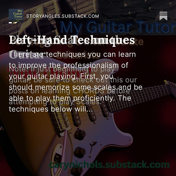 Left-Hand Techniques - by C. L. Nichols
