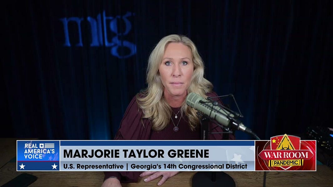 Transcripts. Bannon’s War Room. Congresswoman MTG: Republicans Must End ...