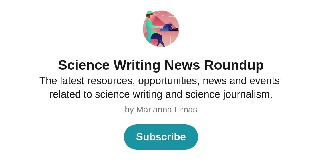 ️Science Writing News Roundup #15 (November 4, 2020)