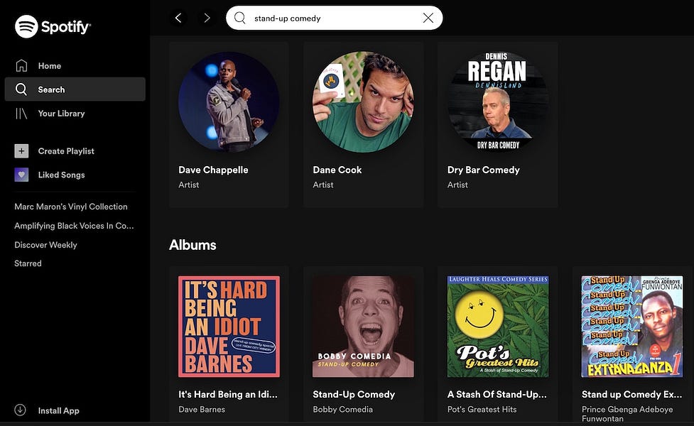 Spotify Dropped Comedy Albums From Stand-Ups Aligned With Spoken Giants ...