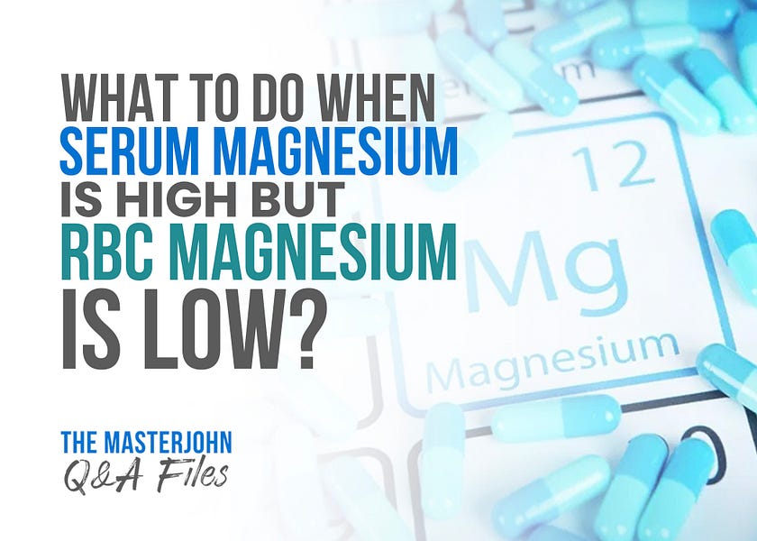 079: What to do when serum magnesium is high but RBC magnesium is low?