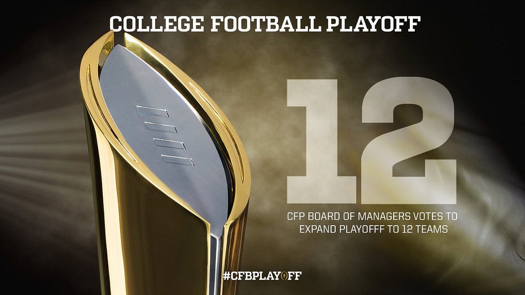 College Football Playoff Announces New 12-Team Playoff Format