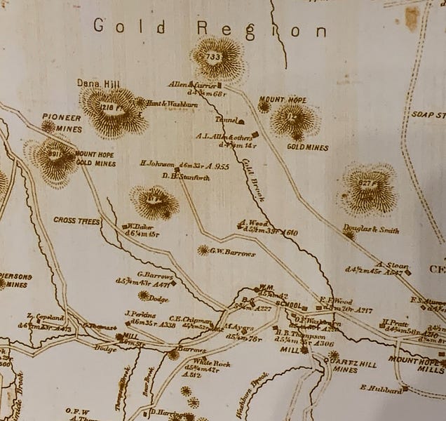 The Gold Mines of Bridgewater, Vermont - by Elisha Lee