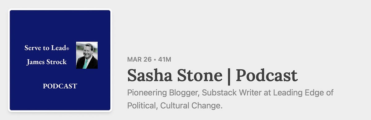 Interview with James Strock and an Explainer