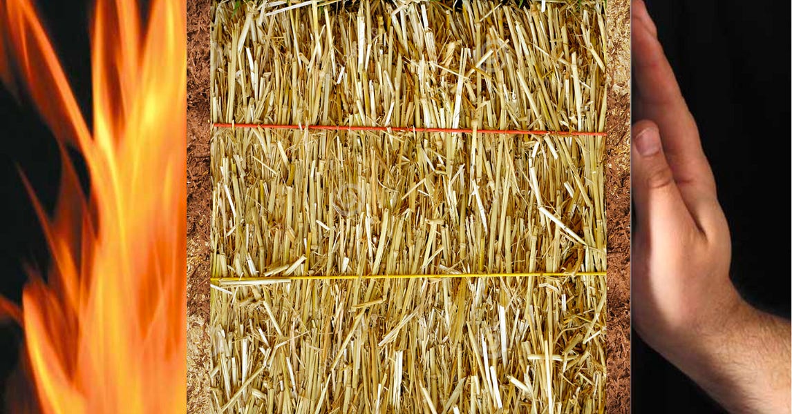 #90 Resistencia al fuego de una bala de paja