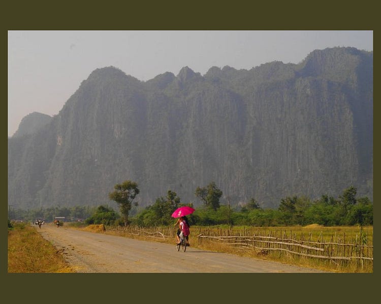 #3 Thakhek, Laos – hand-drawn maps - by Helen