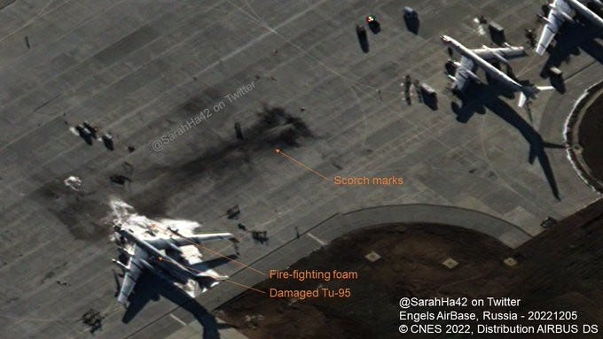 Drone Strikes Hits Two Russian Bomber Bases - by Render64