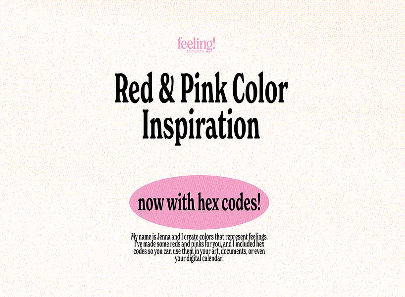 Red & Pink Color Inspiration - by Jenna O'Brien